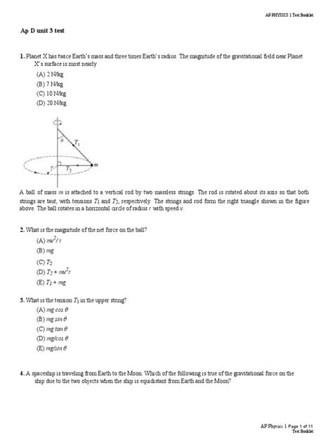 ap physics unit test download free pdf force orbit