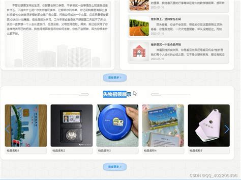 Vue Springboot大学生在线论坛系统 Java失物招领系统 Csdn博客