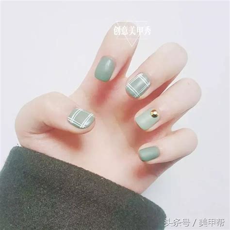 今春最好看的绿色系美甲都在这啦~ 每日头条