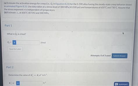 Solved Using Values Of The Q And K2 Determined In Parts 1 And 2 Course Hero