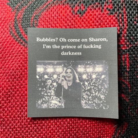 Ozzy Osbourne Bubbles Hand Cut Sticker Etsy