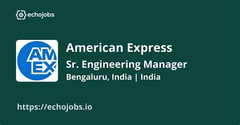 American Express Is Hiring Sr Engineering Manager Bengaluru India India Remote Java React