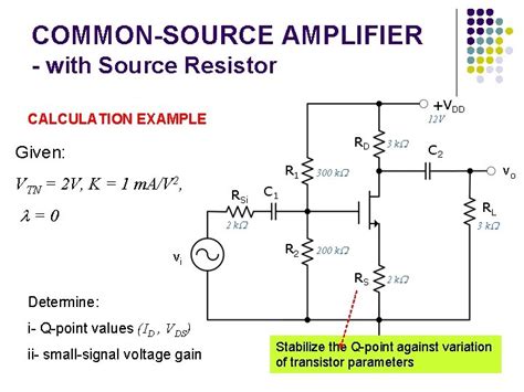 nmos common source amplifier with resistor