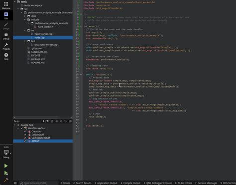 Perf And Friends ROS Qt Creator Plug In Documentation