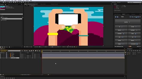 Motion Graphics After Effect Motion Graphic Tutorial Hands With Phone Youtube
