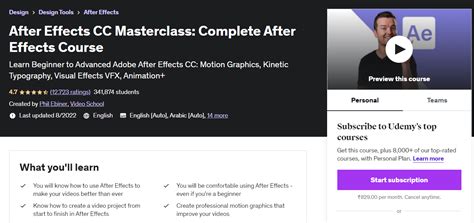 Apprendre After Effects Gratuitement 10 Cours En Ligne Mis à Jour Pour 2023 Noarnoar