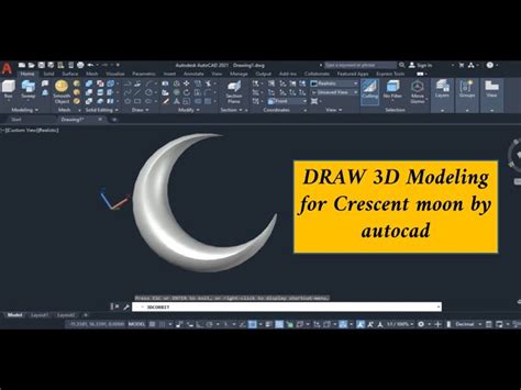 How To Draw Moon In Autocad