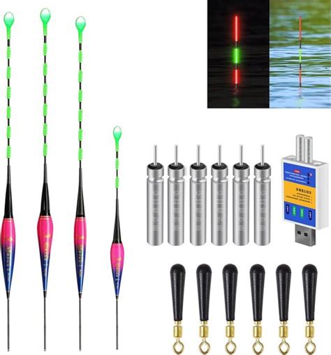 3 Stuks Led Dobbervissen Met Beetverklikker Zwaartekrachtsensor