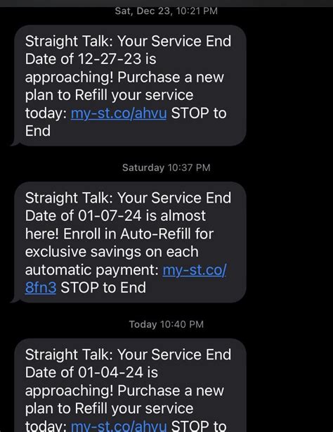 Multiple Incorrect Service End Dates Rstraighttalk