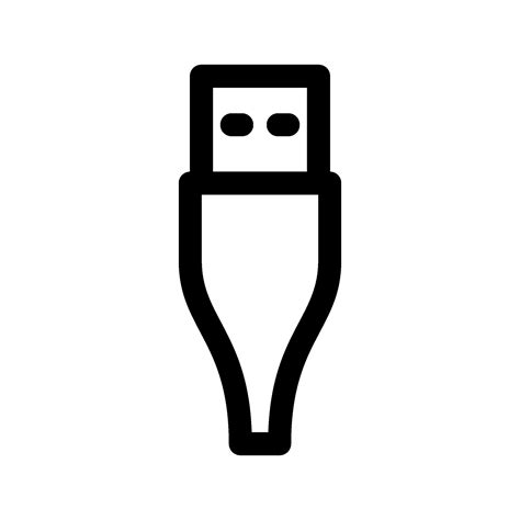 Usb Cable Icon Vector Symbol Design Illustration Vector Art At Vecteezy