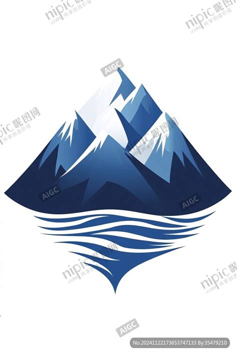 Ai创作图冰山山水旅游logo 冰山logo设计 雪山冰山logo 冰山雪水logo 雪山冰川logo 山峰雪山高山logo 冰川雪山logo 雪山设计logo 冰山logo 雪山标志高原