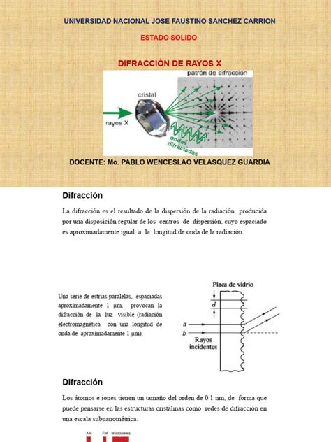 Difraccion De Rayos X Pdf Cristalografía De Rayos X Radiación