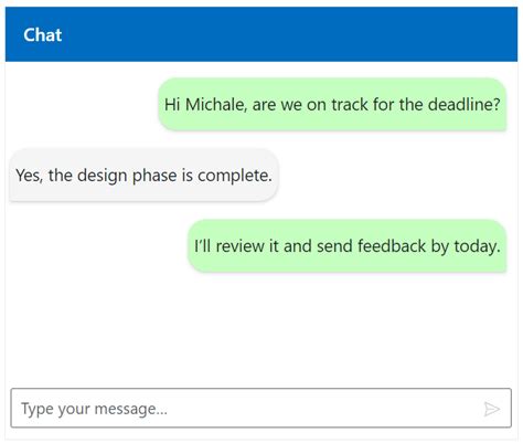 Templates In Aspnet Mvc Chat Ui Control Syncfusion