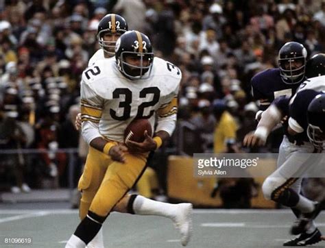 Hall Of Fame Running Back Franco Harris Of The Pittsburgh Steelers