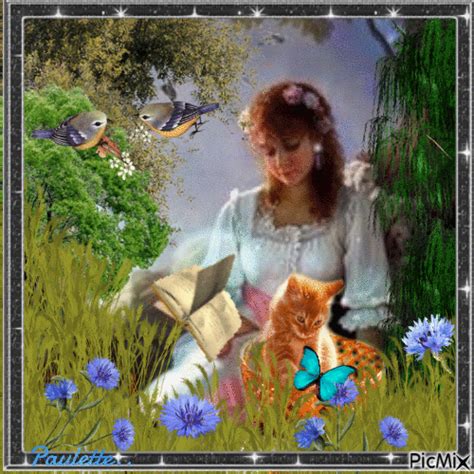 Lecture Qui Lit Free Animated  Picmix