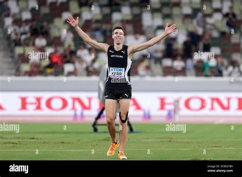 New Zealands Hamish Kerr Celebrates After Winning The Gold Medal In