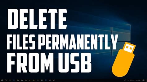 How To Delete Your Files Permanently From Your Usb Pendrive So No One Can Ever Recover It