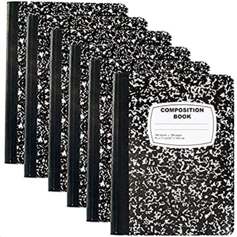 50 Pack Of Bulk Wholesale 100 Sheet College Ruled Lined Black And White