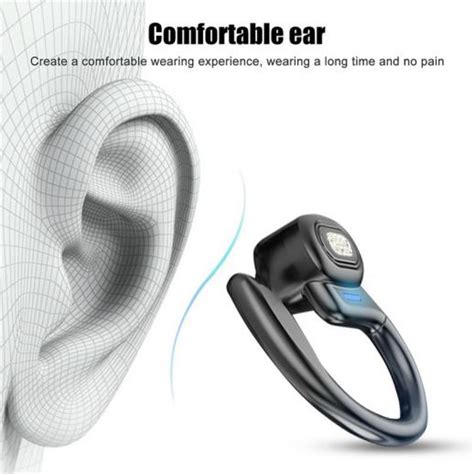Tws Bluetooth Headset With Microphone Sports Ear Hook Led Display Earbuds K F Concept