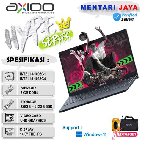 Jual Axioo Mybook Hype Intel I Gb Gb Full Hd Ips Win Pro Grey I Gb Ssd