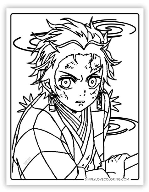 Tanjiro Demon Slayer Coloring Pages