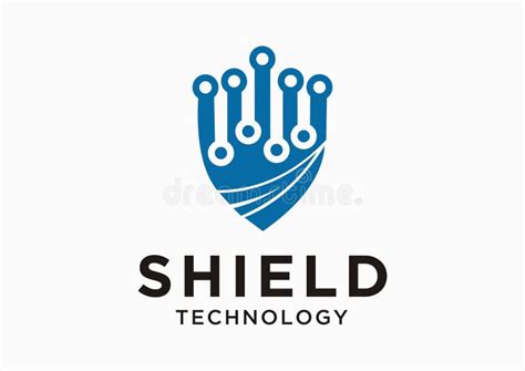 Shield Tech Logo Vector Stock Illustration Illustration Of Brand