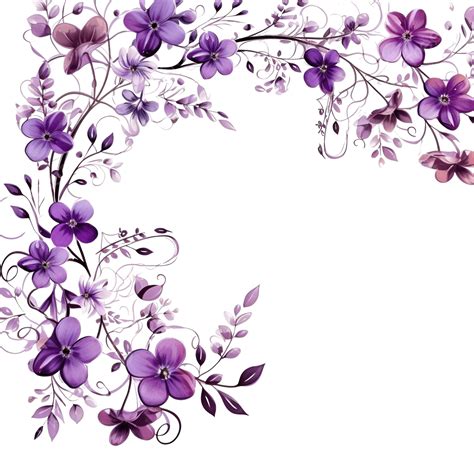 Simple Flower Border Design Png