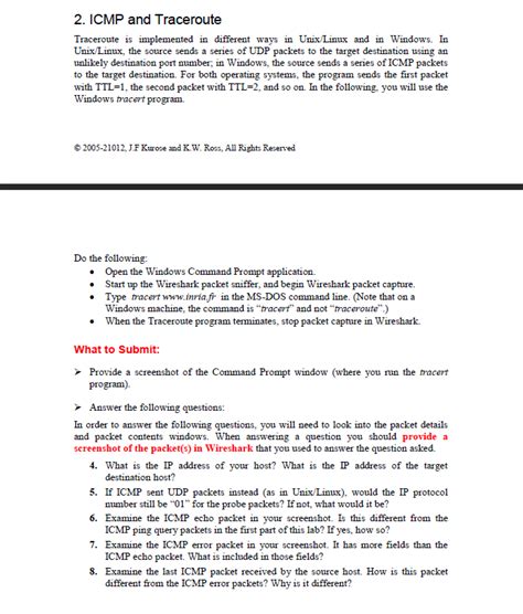 Wireshark Lab Icmp In This Lab You Will Explore