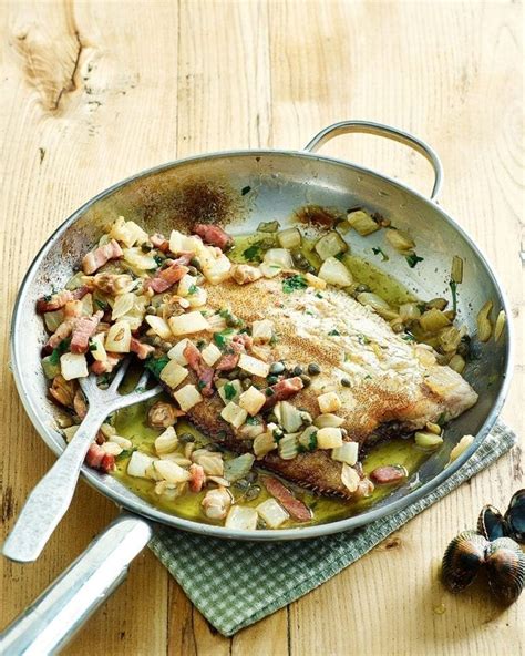 Megrim Sole With Smoked Bacon Fennel And Cockles Recipe Delicious