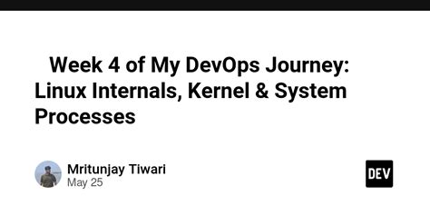🚀 Week 4 Of My Devops Journey Linux Internals Kernel And System Processes Dev Community