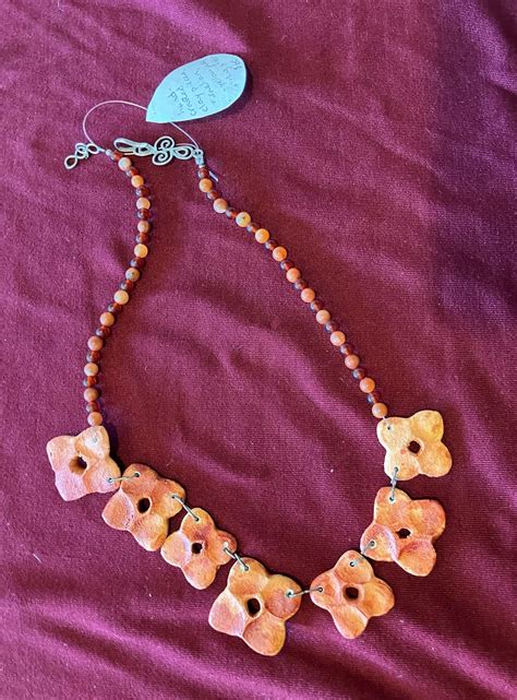 Metal And Bead Necklace