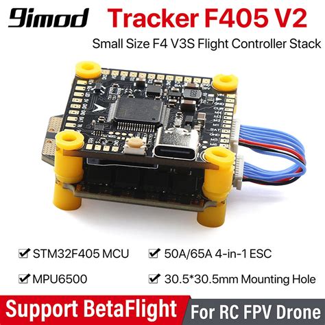 9imod Tracker F405 V2 F4 V3s ตัวควบคุมการบิน Fc รองรับ Betaflight 50a