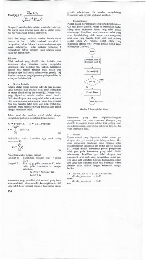 Implementasi Algoritma Genetika Pada Temu Kembali Citra Pdf