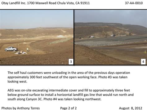 Ppt Otay Landfill Inc 1700 Maxwell Road Chula Vista Ca 91911 37 Aa