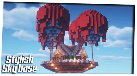 Stylish Skybase Design My First Ever Skybase Build Minecraft Map