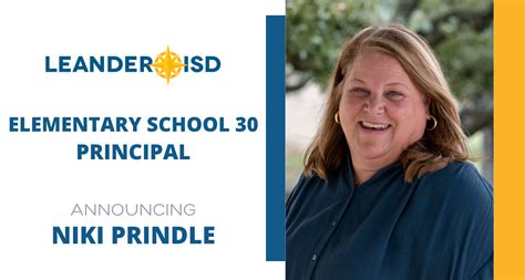 Announcing Niki Prindle As Lisd Elementary School 30 Principal Leander Isd News
