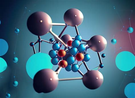 Premium Ai Image 3d Molecules Structure
