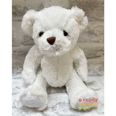 Personalised Small Bartley The Teddy Bear White Plush Cuddly Soft Toy