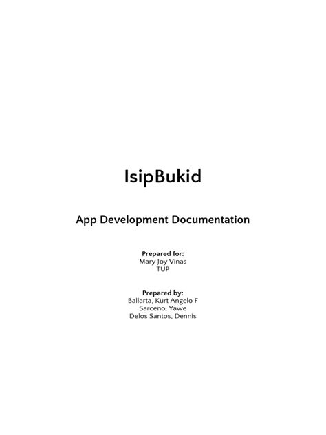 App Development Documentation Pdf Psychotherapy Ios