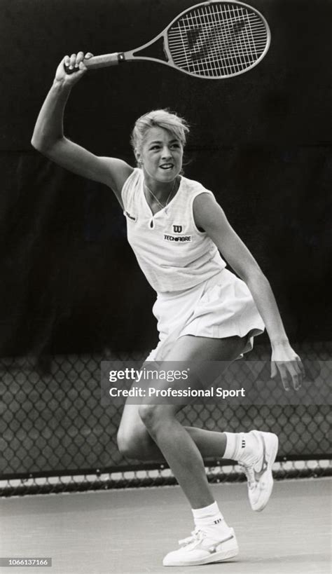 American Tennis Player Lisa Bonder In Action Circa November 1985