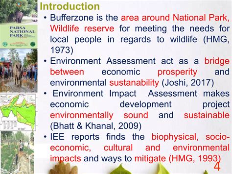 Environment Assessment Of Bufferzone Management Plan Pptx