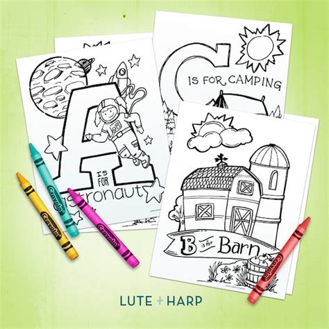 Crayola Alphabet Coloring Pages [2025]