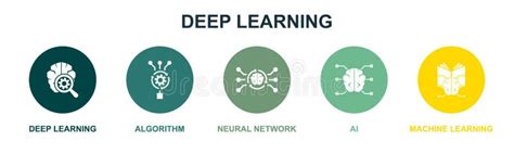 Deep Learning Algorithm Neural Network Stock Vector Illustration Of