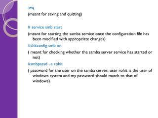 Samba Server Configuration PPT