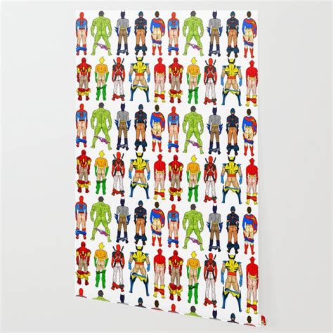 Superhero Butts Wallpaper Blush Wallpaper Black And Cream Wallpaper