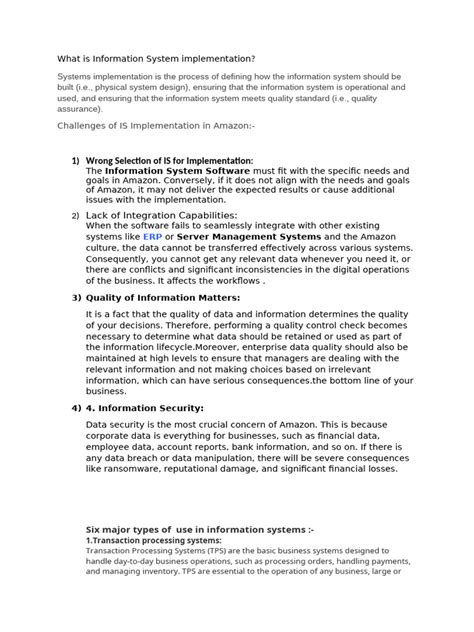 What Is Information System Implementation Pdf Customer Relationship Management Enterprise