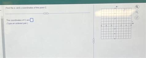 Solved Find The X And Y Coordinates Of The Point C The Chegg Com