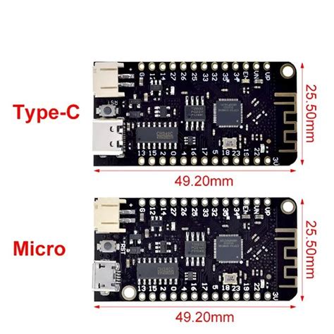 micropython esp32 development board with ch340c and micro type c usb