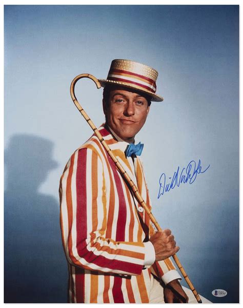 Lot Detail Dick Van Dyke Signed 16 X 20 Photo From Mary Poppins