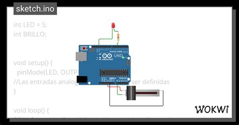 Variacion De Led Con Potenciometro Wokwi Esp32 Stm32 Arduino Simulator